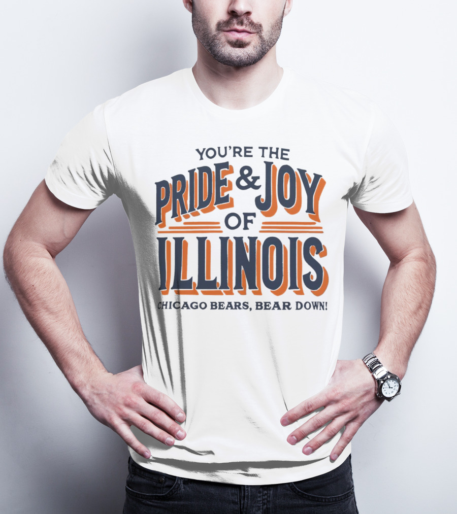 You're The Pride And Joy Of Illinois Chicago Bears Bear Down T-Shirt