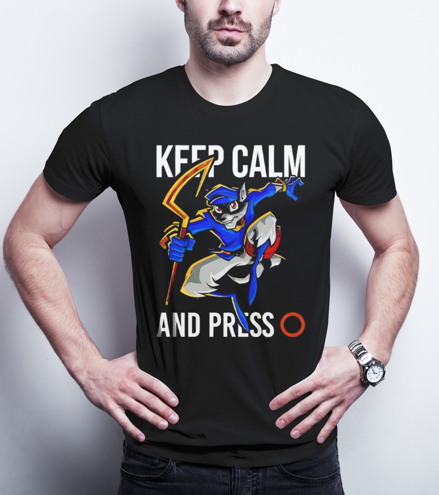 Keep Calm And Press O Sly Cooper T-Shirt