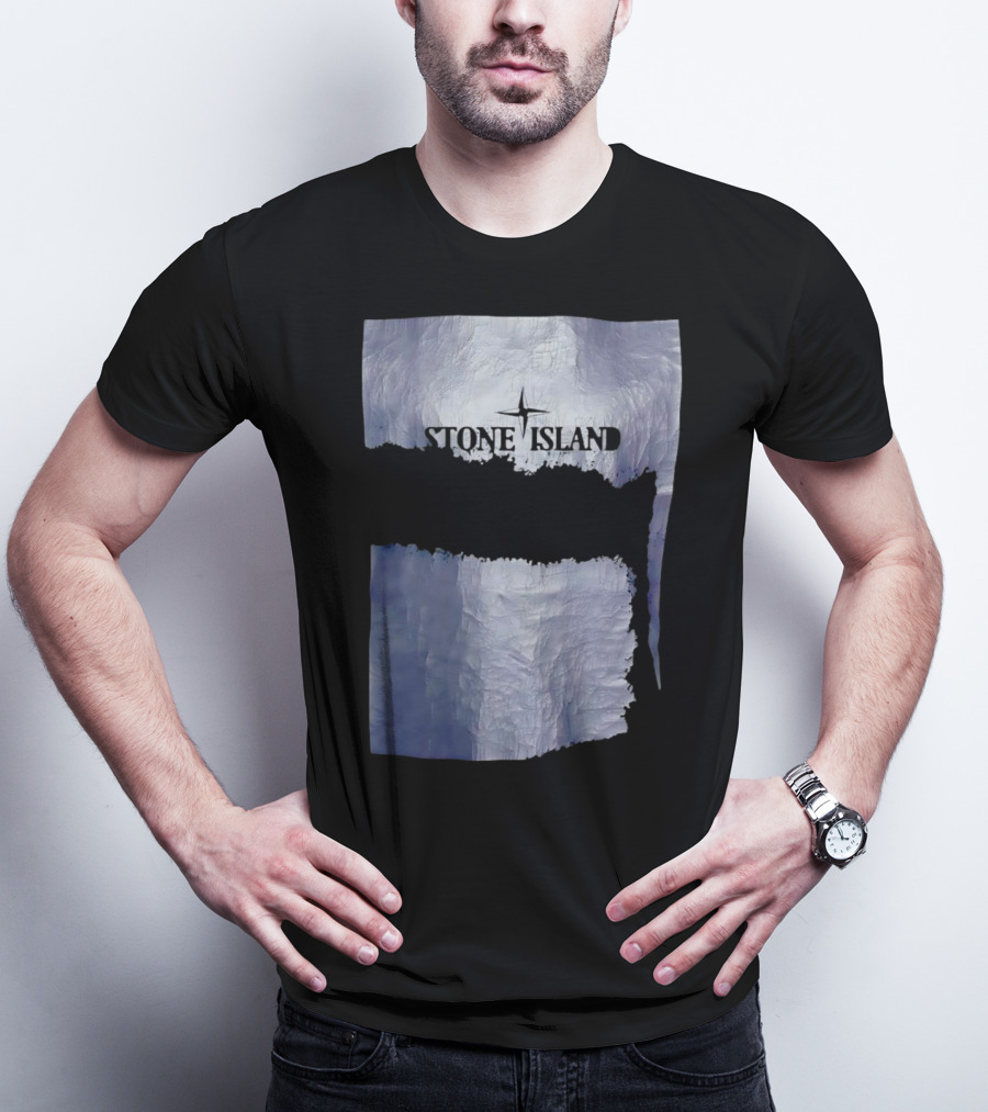 Stone Island Vintage Weathered Iceberg Texture T-Shirt