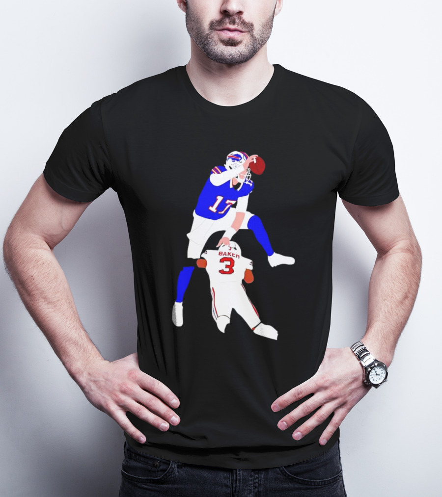 The Most Overrated QB Josh Allen Over Baker 3 Football Play T-Shirt