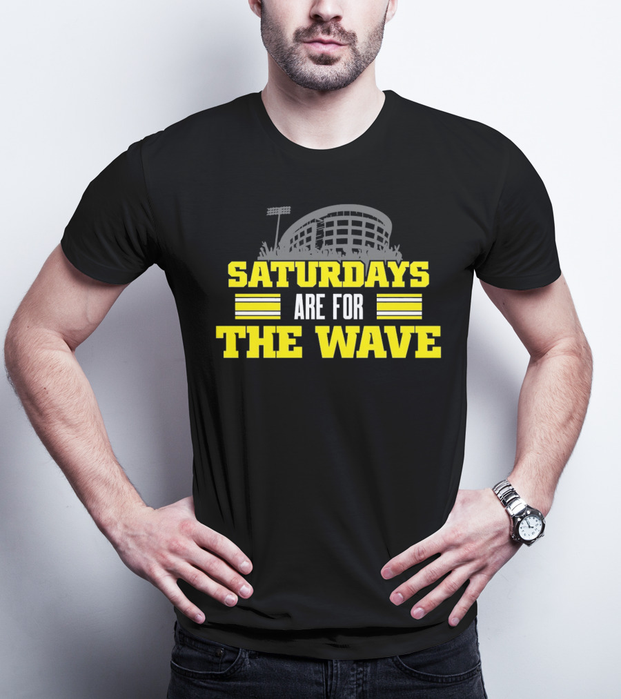 Saturdays Are For The Wave Iowa Hawkeyes T-Shirt