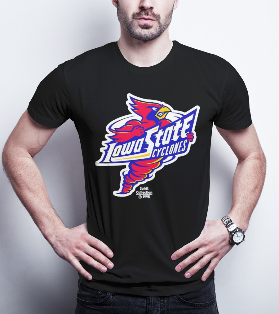 Tornado Cy Iowa State Cyclones Spirit Collection 1995 T-Shirt