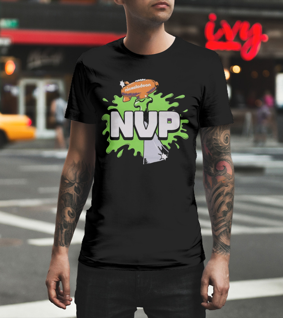 Nickelodeon NVP Blimp Green Slime Splat T-Shirt