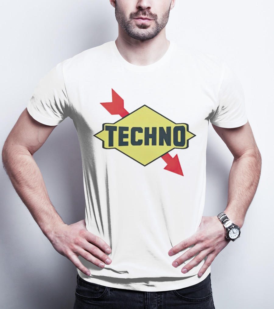Techno Yellow Diamond Red Arrows T-Shirt