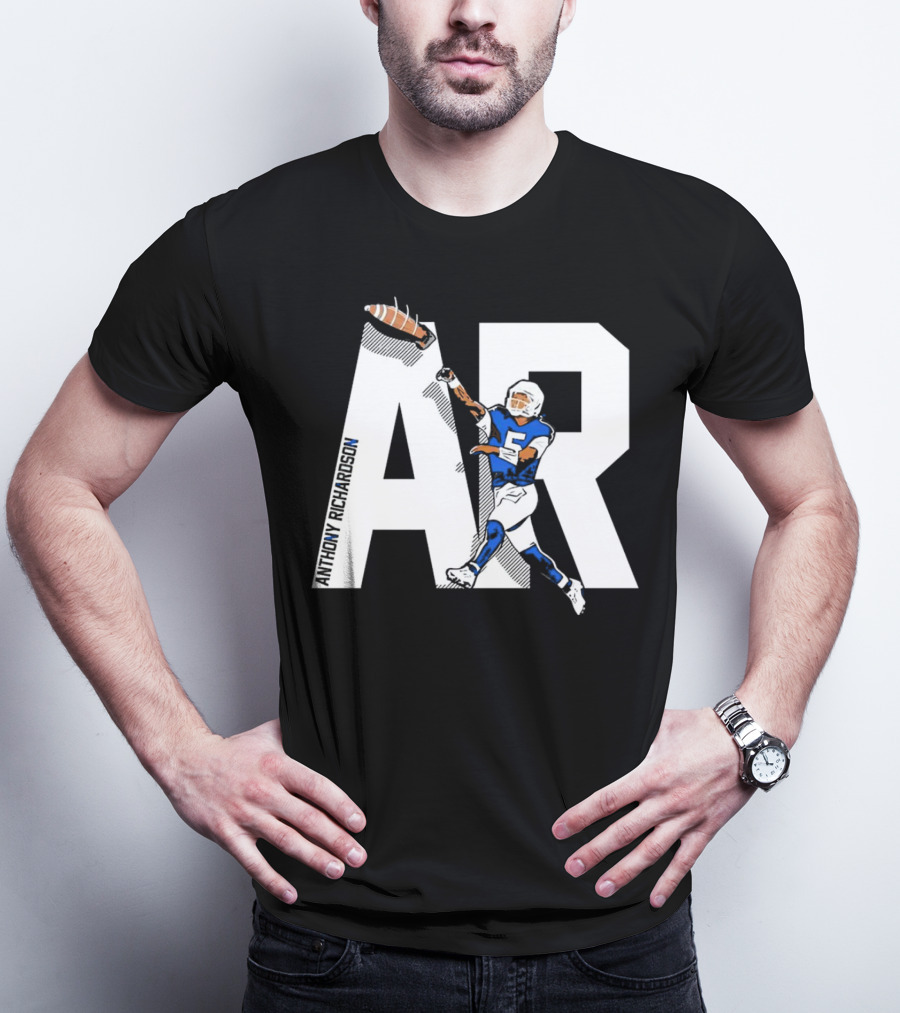 Anthony Richardson AR 5 Rocket Arm Football T-Shirt