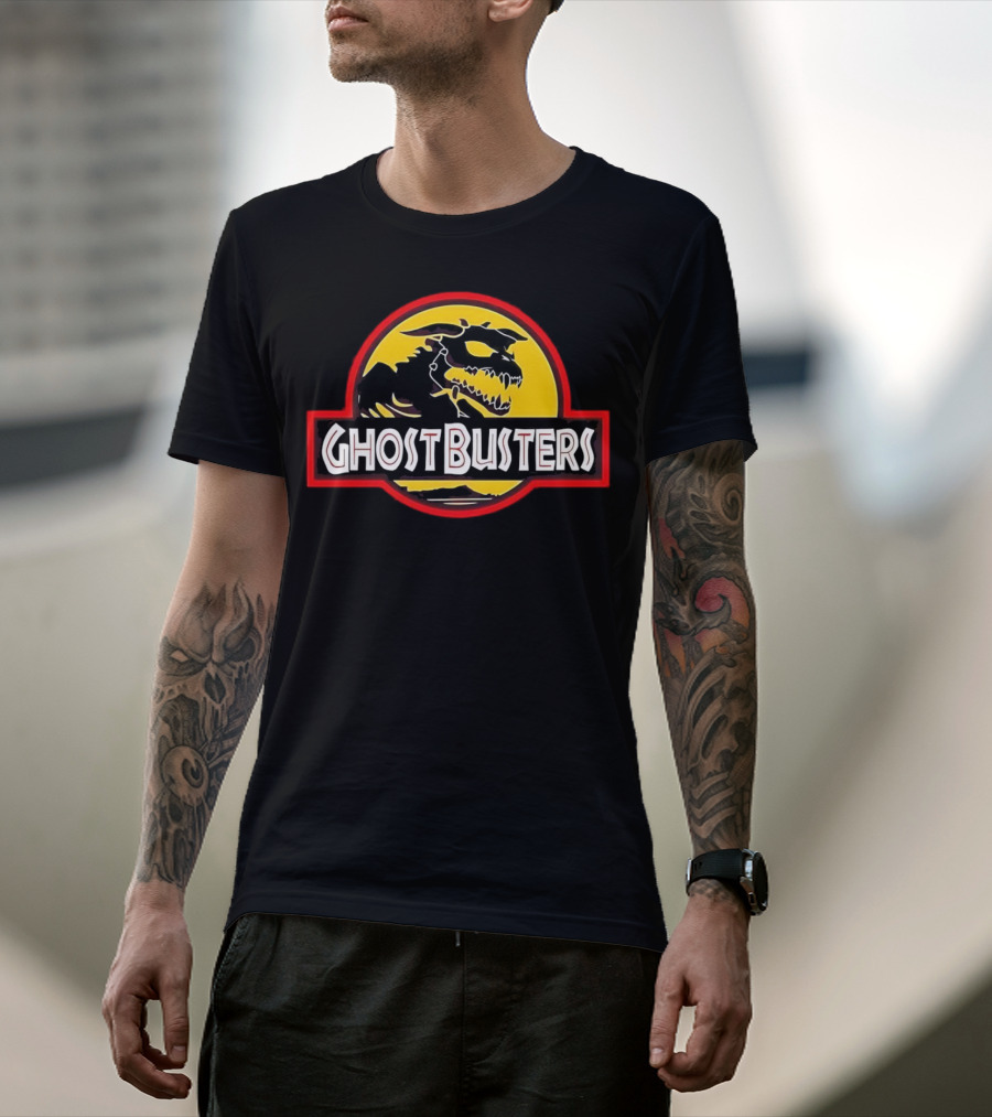 Ghost Busters Dinosaur Logo Jurassic Park T-Shirt