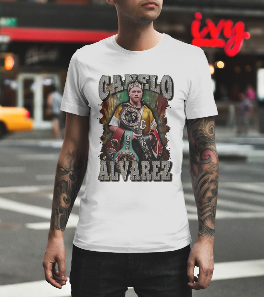 Canelo Alvarez Champion Boxing Titles Crown T-Shirt