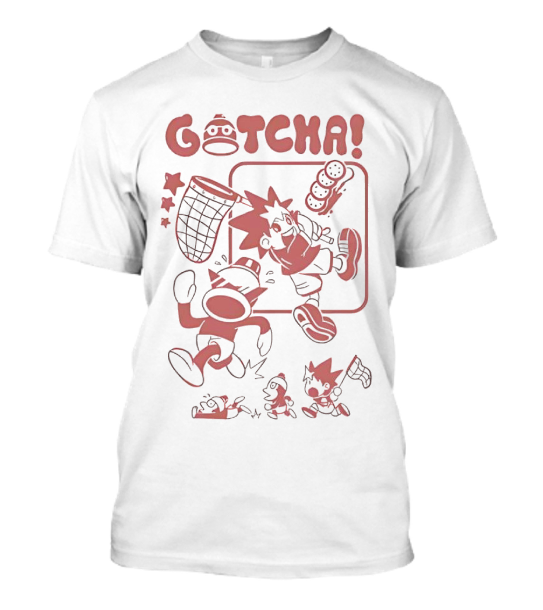 Gotcha Ape Escape Characters With Net T-Shirt