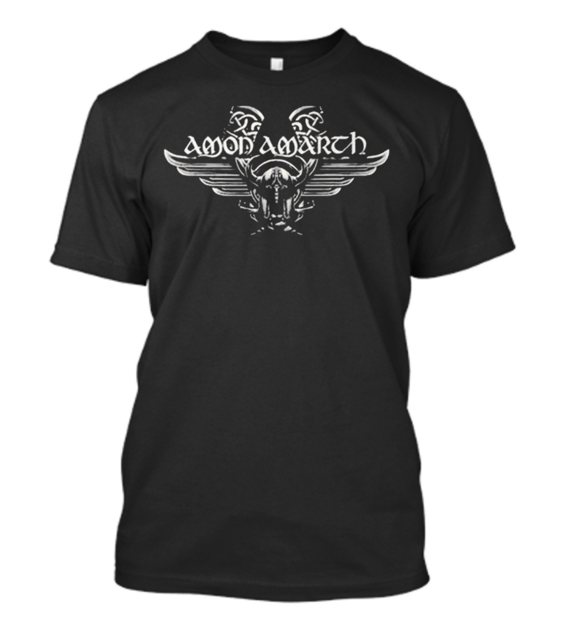 AMON AMARTH Raise Your Horns Winged Viking Skull Celtic T-Shirt