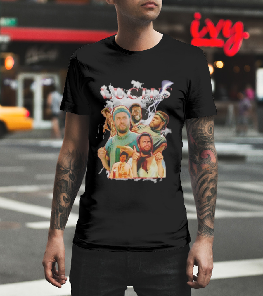 Lucius Spriggs Retro Character Collage T-Shirt