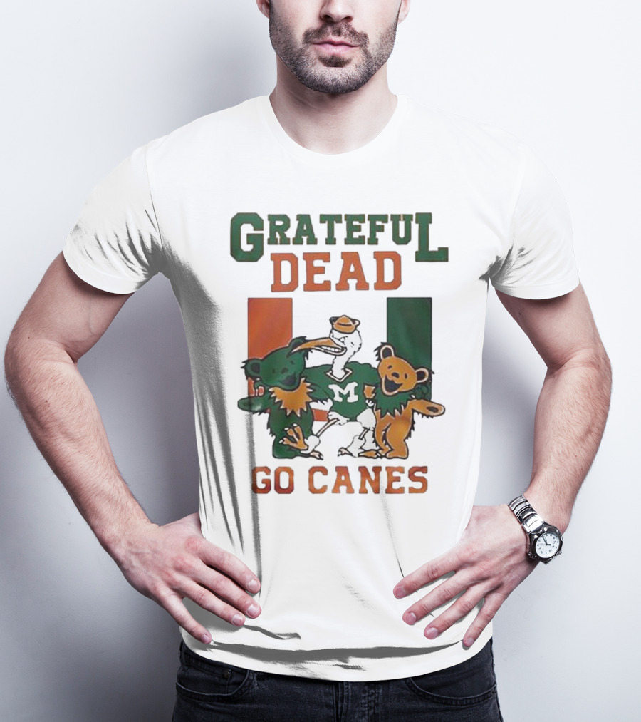 Grateful Dead Miami Hurricanes Go Canes Bears T-Shirt