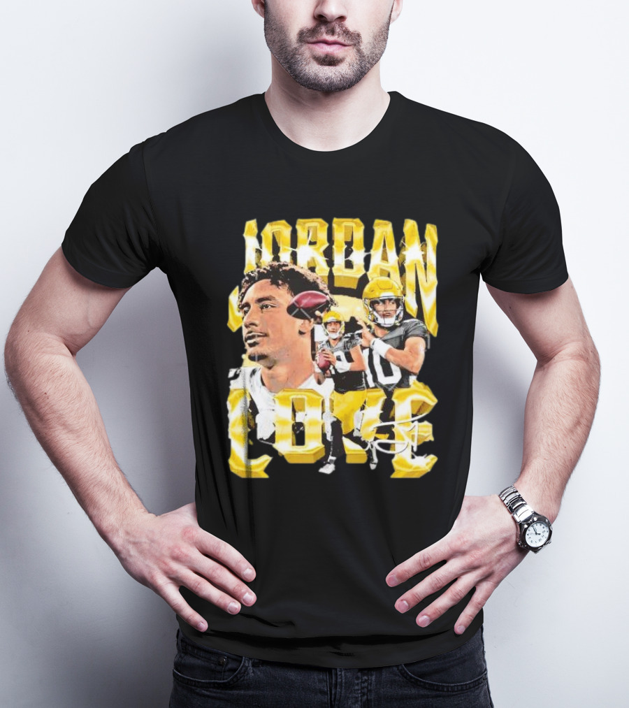 Jordan Love Green Bay Packers Vintage Signature Image T-Shirt
