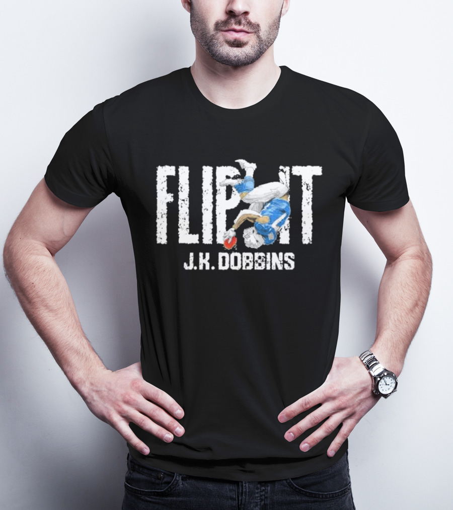 Flip It J.K. Dobbins Los Angeles Chargers Football Action T-Shirt