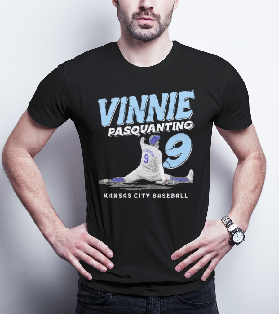 VINNIE PASQUANTINO 9 KANSAS CITY BASEBALL T-Shirt