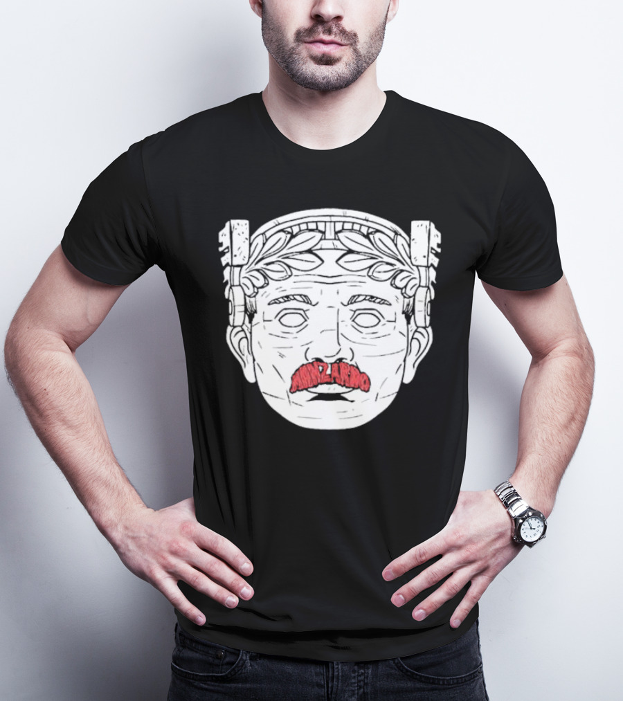 Guardian Maxilarino Mustache Roman Bust T-Shirt