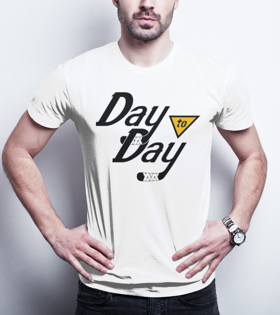 Day To Day Pittsburgh Penguins Hockey Stick Triangle T-Shirt