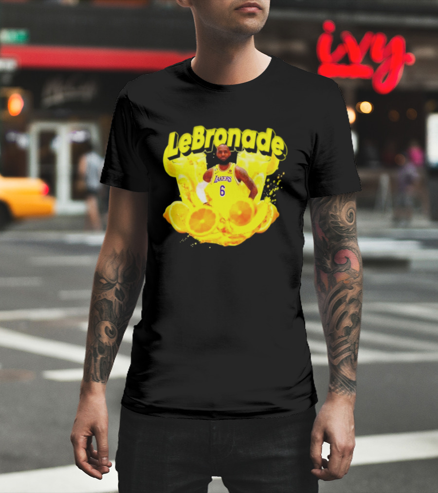 LeBronade LeBron James Los Angeles Lakers 6 Lemon Explosion T-Shirt