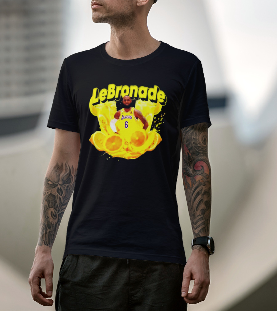 LeBronade LeBron James Los Angeles Lakers 6 Lemon Explosion T-Shirt