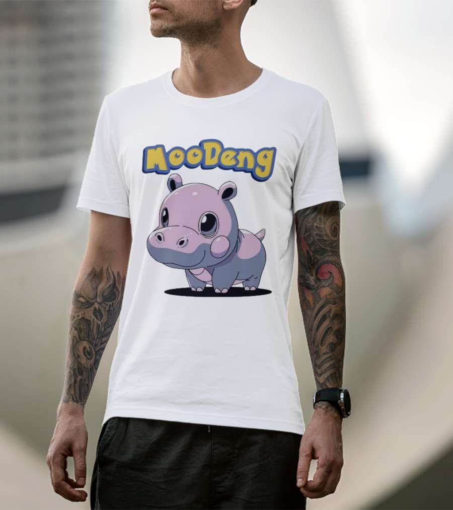 MooDeng Hippo Cartoon Cute Character T-Shirt