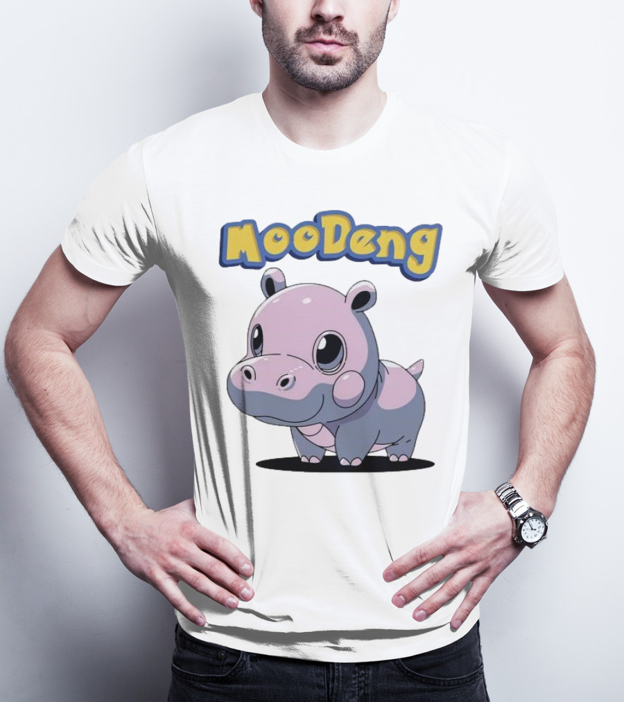 MooDeng Hippo Cartoon Cute Character T-Shirt