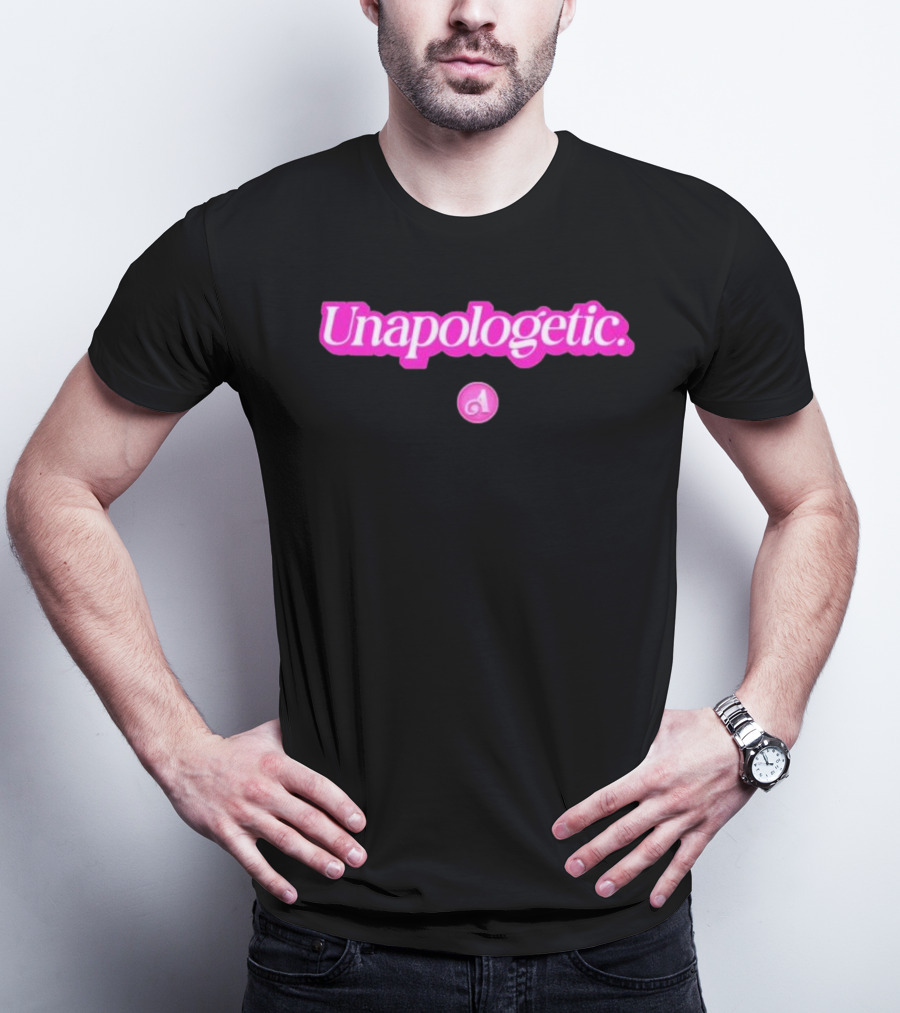 Unapologetic Bold Text With Pink A Highlight T-Shirt