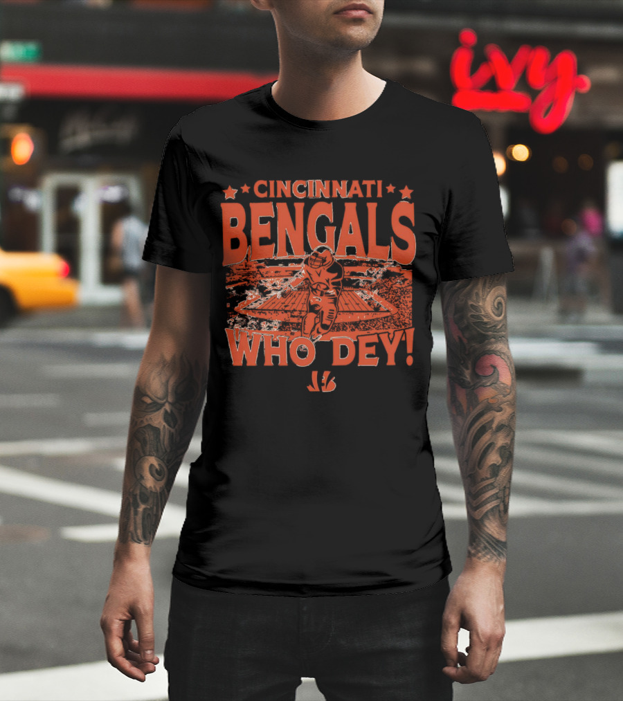 Cincinnati Bengals Who Dey Gameday Football Fan Gear T-Shirt