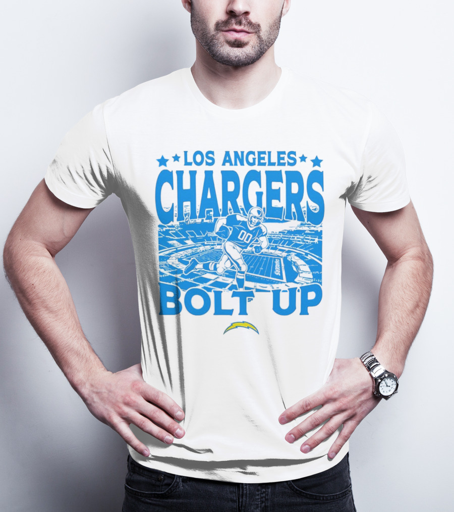Los Angeles Chargers Bolt Up Gameday Football Stadium T-Shirt