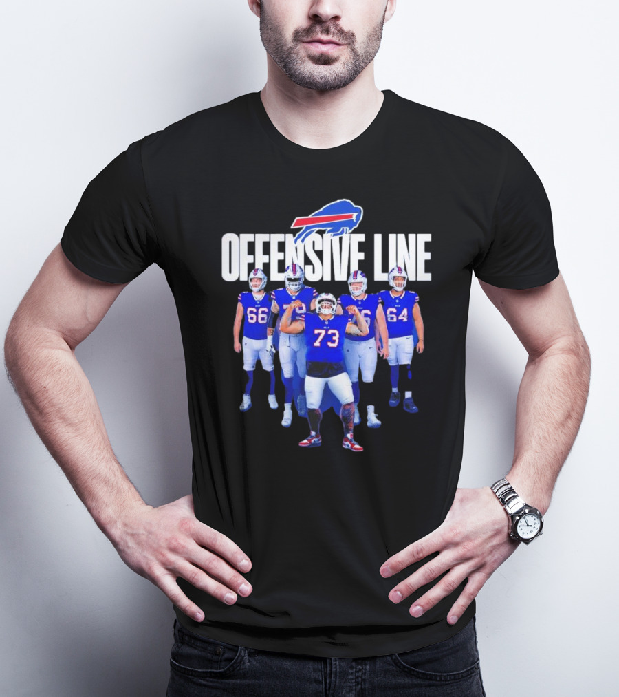 Buffalo Bills Offensive Line Love For The Big Team Spirit T-Shirt