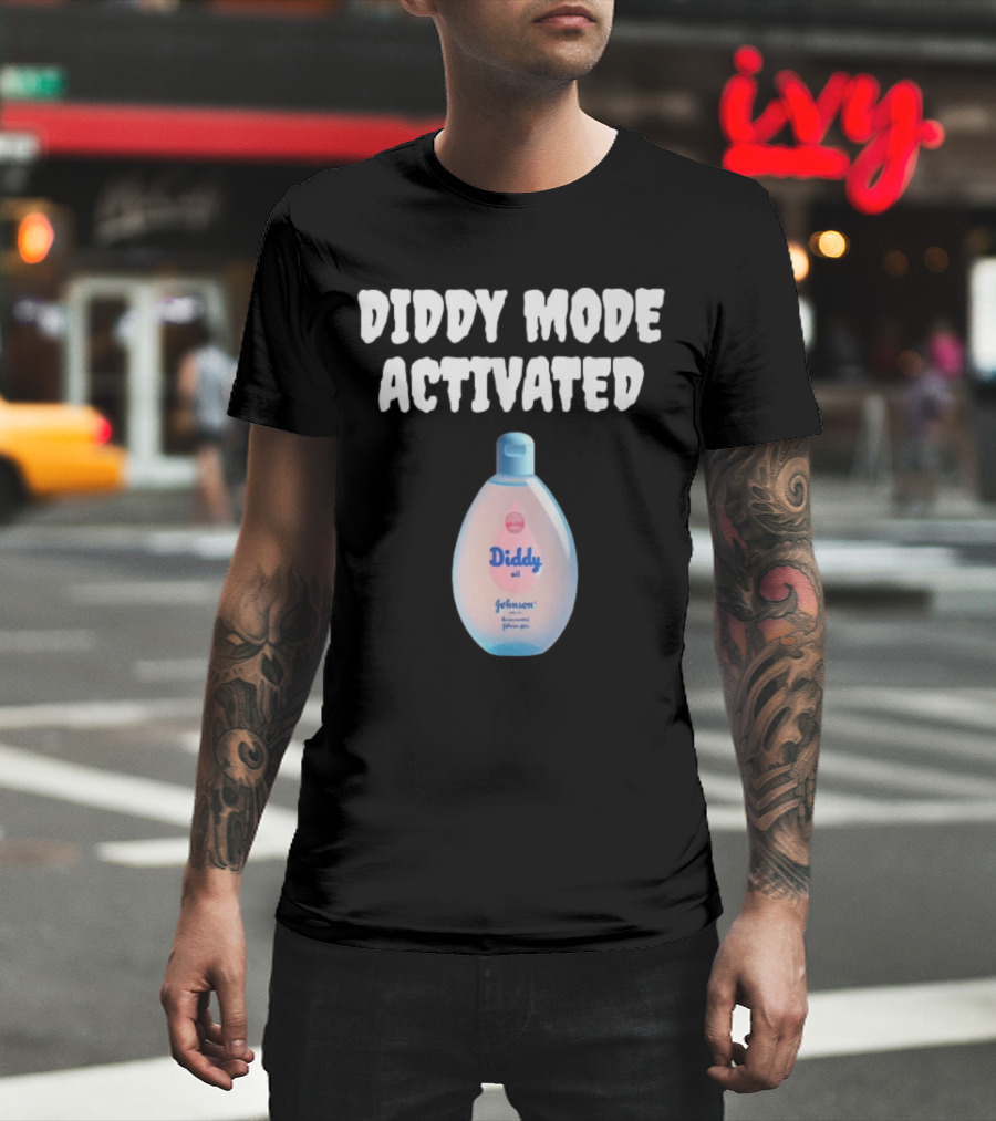 Diddy Mode Activated Johnson's Baby Oil Edition T-Shirt