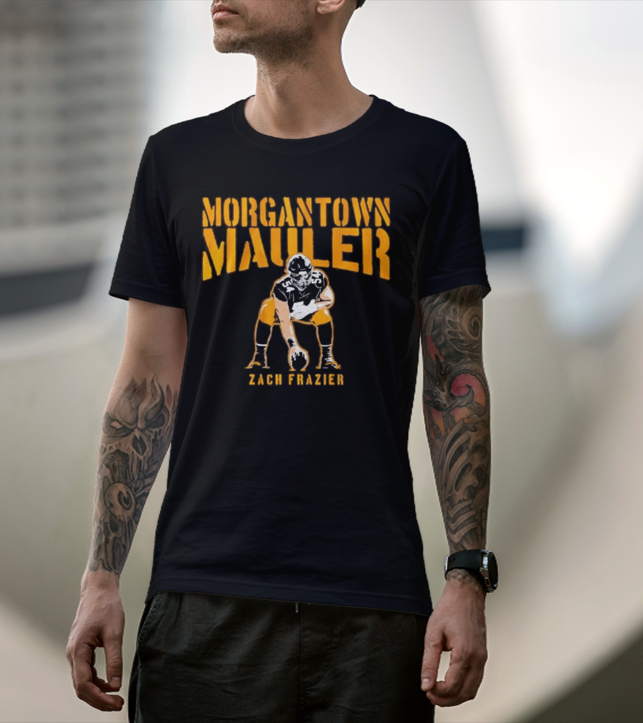 Morgantown Mauler Zach Frazier Steelers Football Player T-Shirt