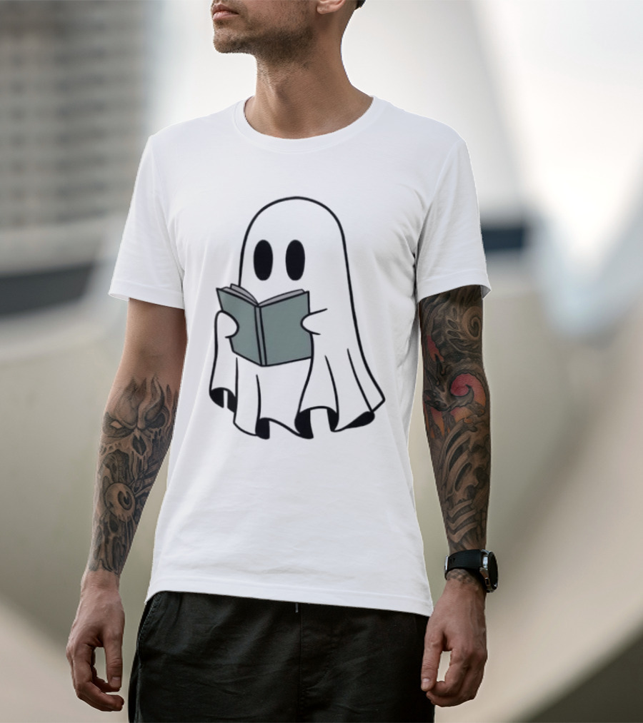 Fantôme Ghost Reading Book T-Shirt