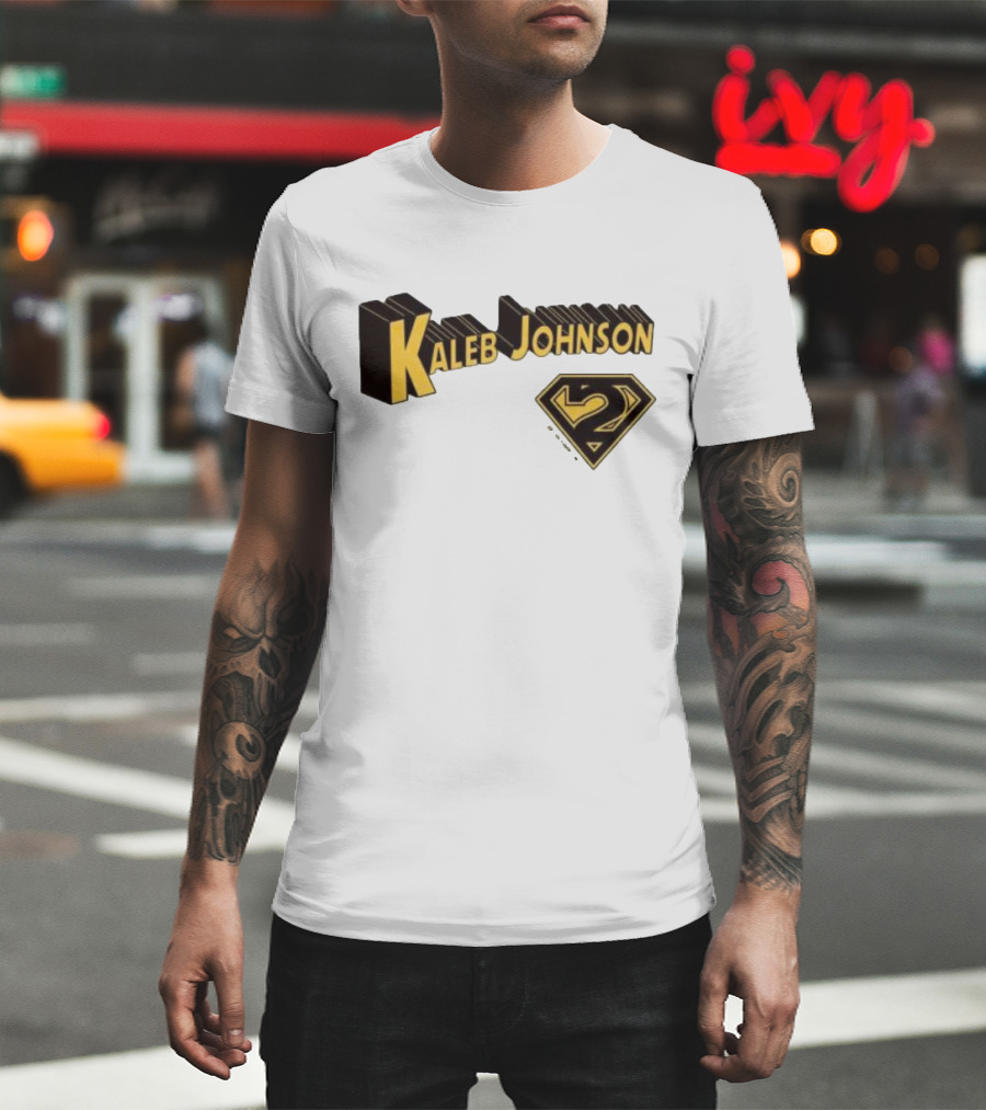 Kaleb Johnson Superman Style Logo Retro T-Shirt