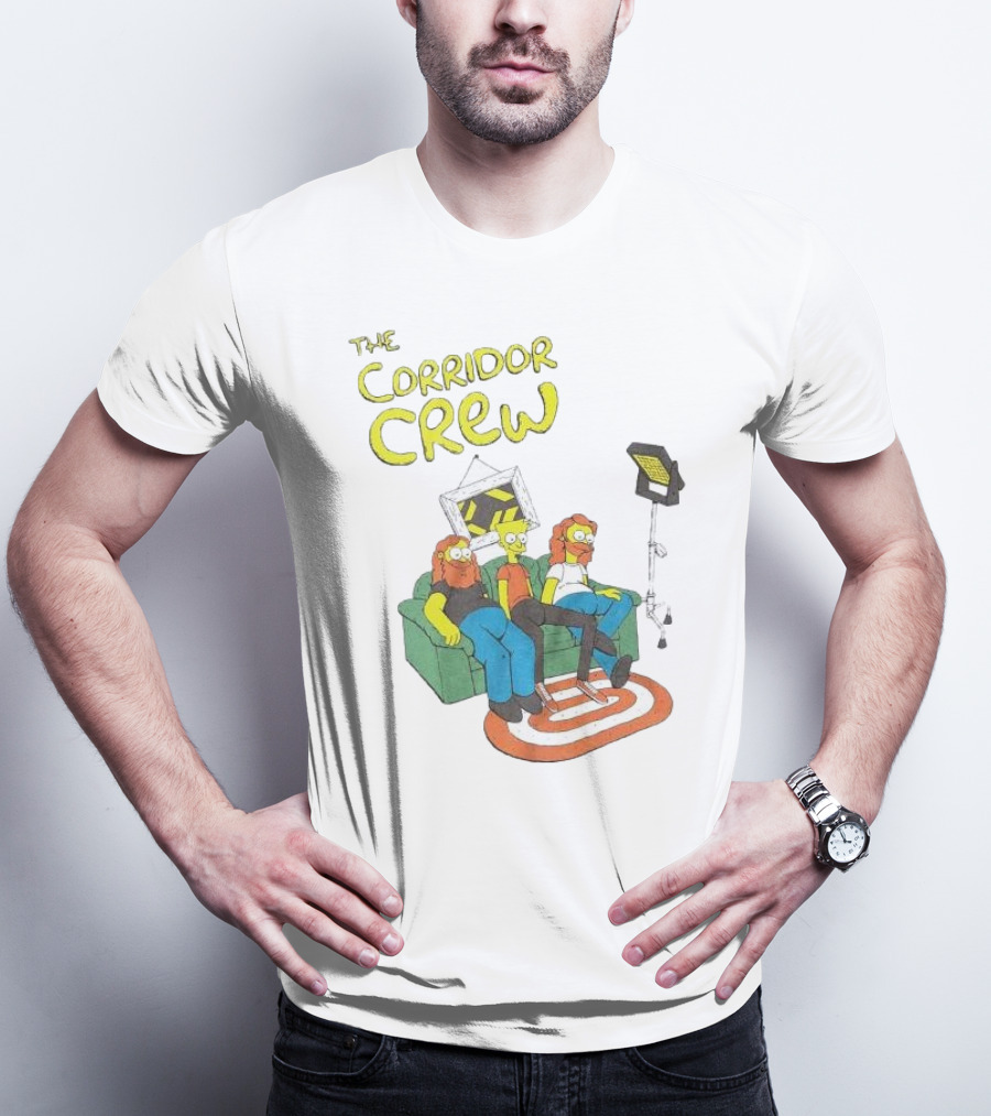 The Corridor Crew Couch Animation Characters With Lighting Equipment T-Shirt