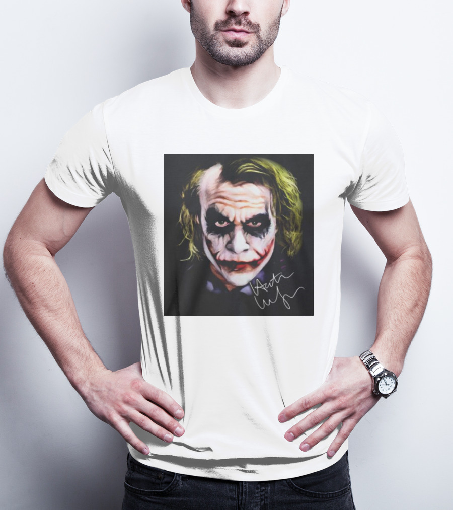 Joker 2 Heath Ledger Signature T-Shirt