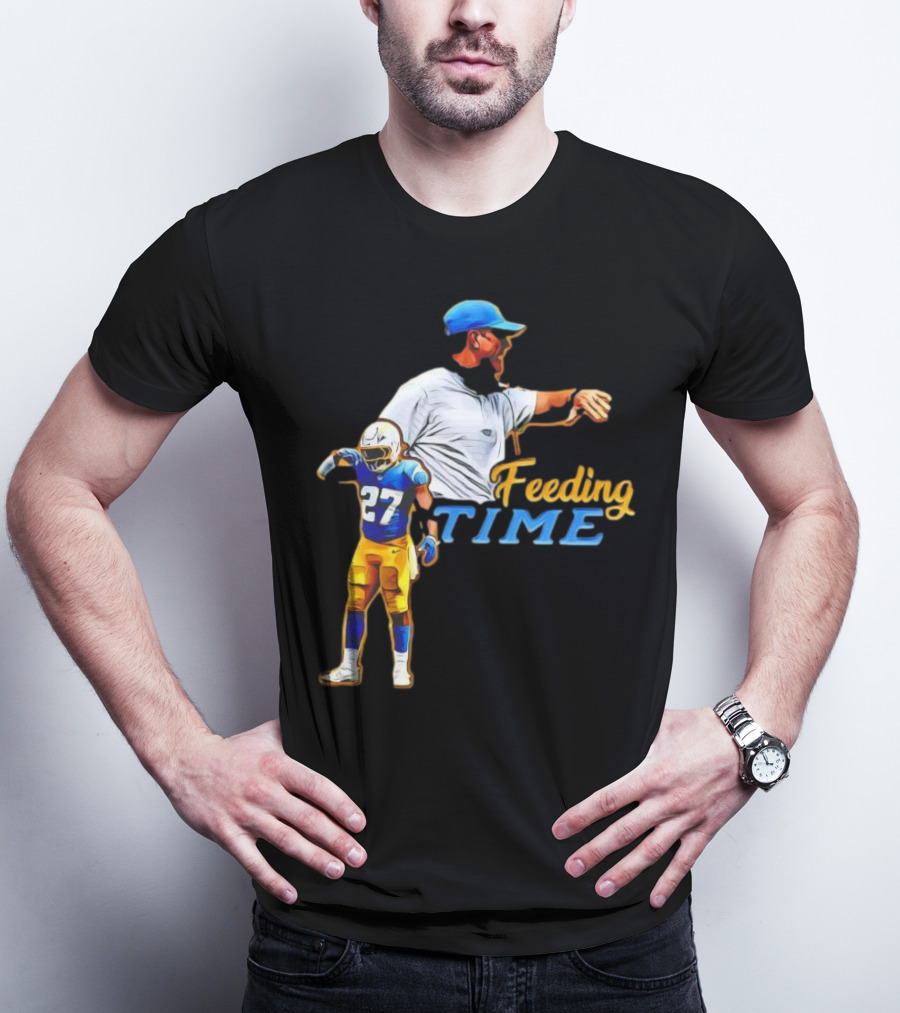 Feeding Time 27 Football Player T-Shirt