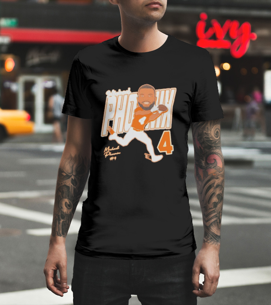 Michael Phoenix #4 Sam Houston Bearkats Signature Player Cartoon T-Shirt