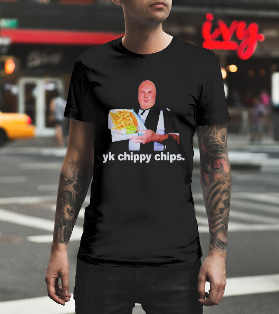 Cole Palmer YK Chippy Chips Dude Holding Fries T-Shirt
