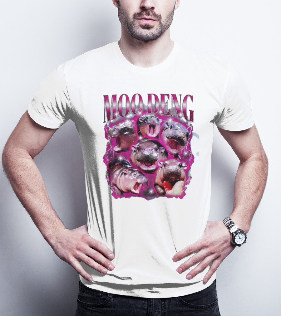 Moo Deng Hippo Humor Sublimation T-Shirt