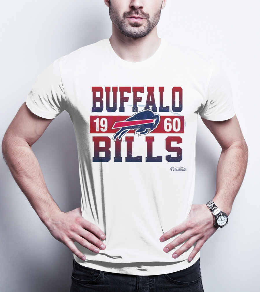 Buffalo Bills 1960 Retro Vintage Football Logo New Era T-Shirt