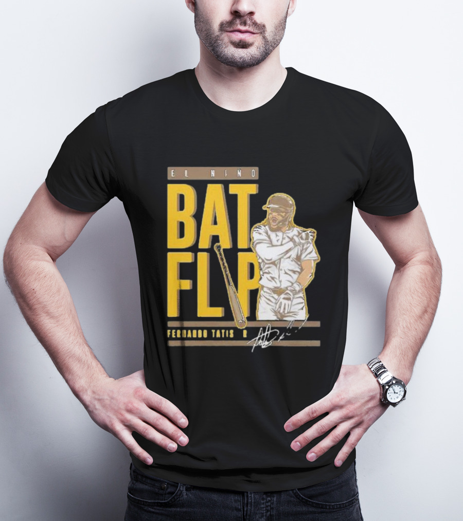 El Nino Bat Flip Fernando Tatis Jr. Signature San Diego Padres T-Shirt