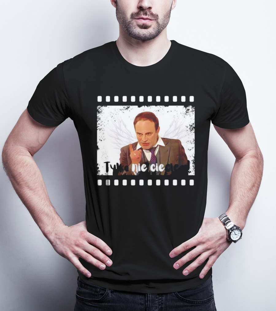 Tylko Nie Cieciem Stanisław Anioł Filmstrip Winged T-Shirt
