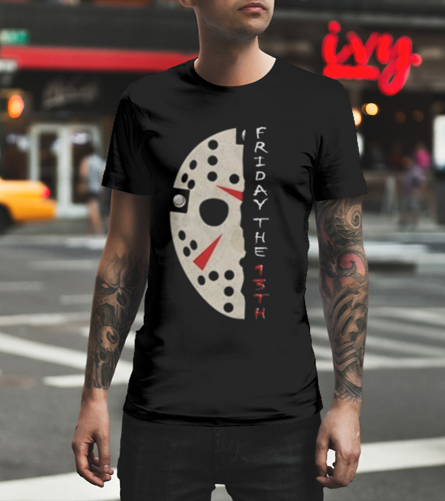 Jason Voorhees Mask Friday The 13th Vintage T-Shirt