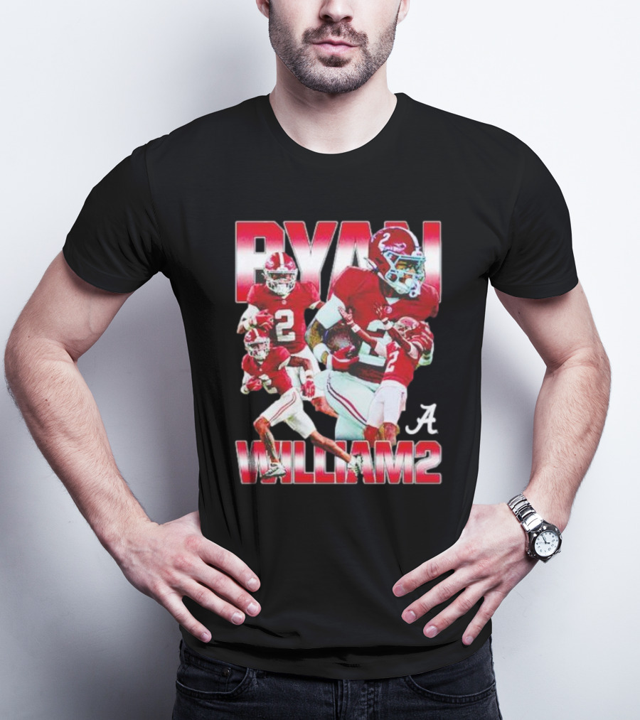 Ryan Williams Alabama Crimson Tide Football Collage T-Shirt