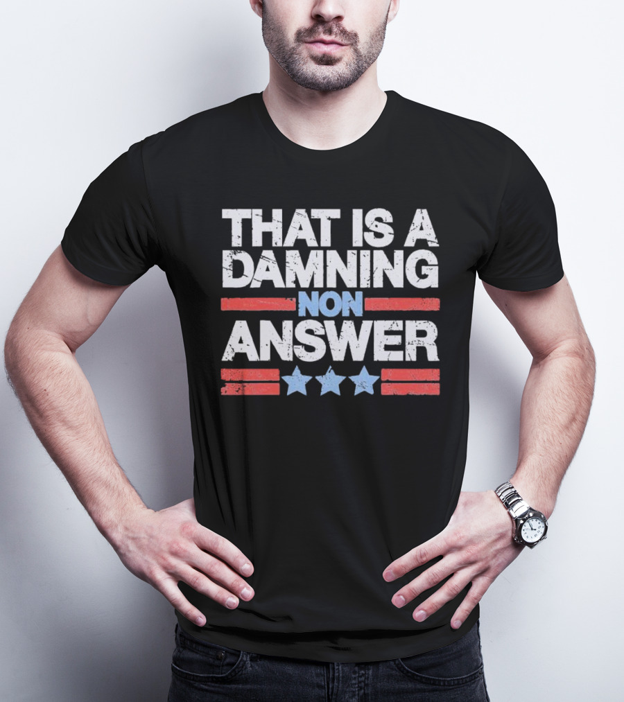 That Is A Damning Non Answer Tim Walz Retro T-Shirt