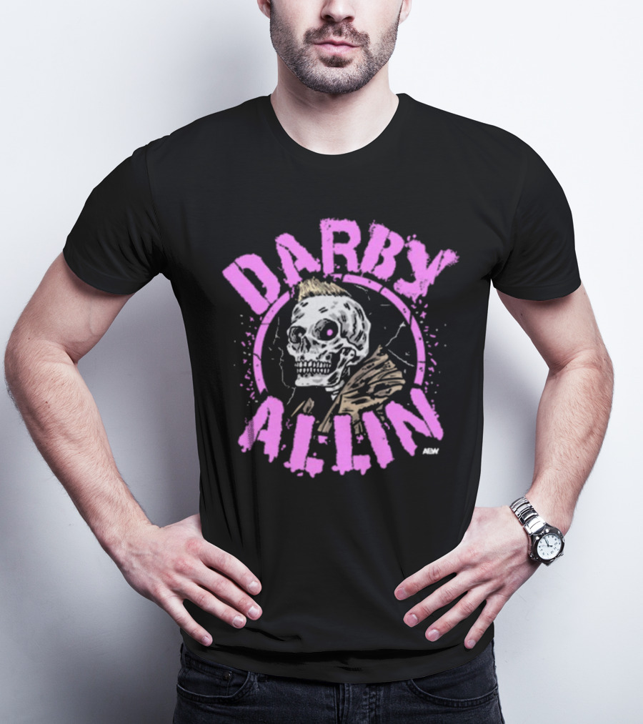Darby Allin Aew Skull Punk T-Shirt