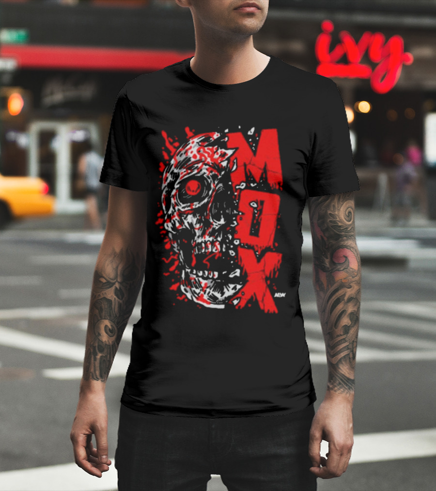 MOX Skull AEW Jon Moxley To The Bone T-Shirt
