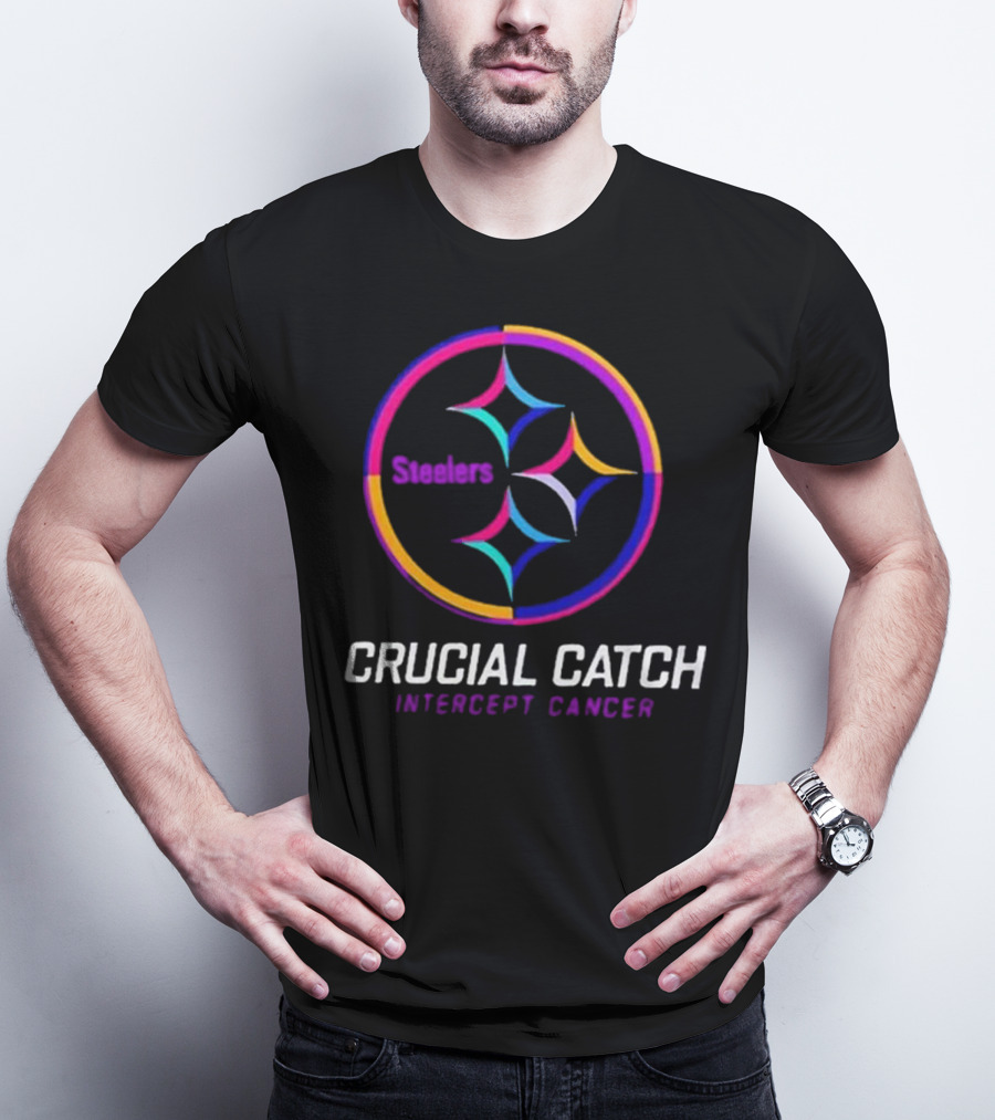 Steelers Crucial Catch Intercept Cancer T-Shirt