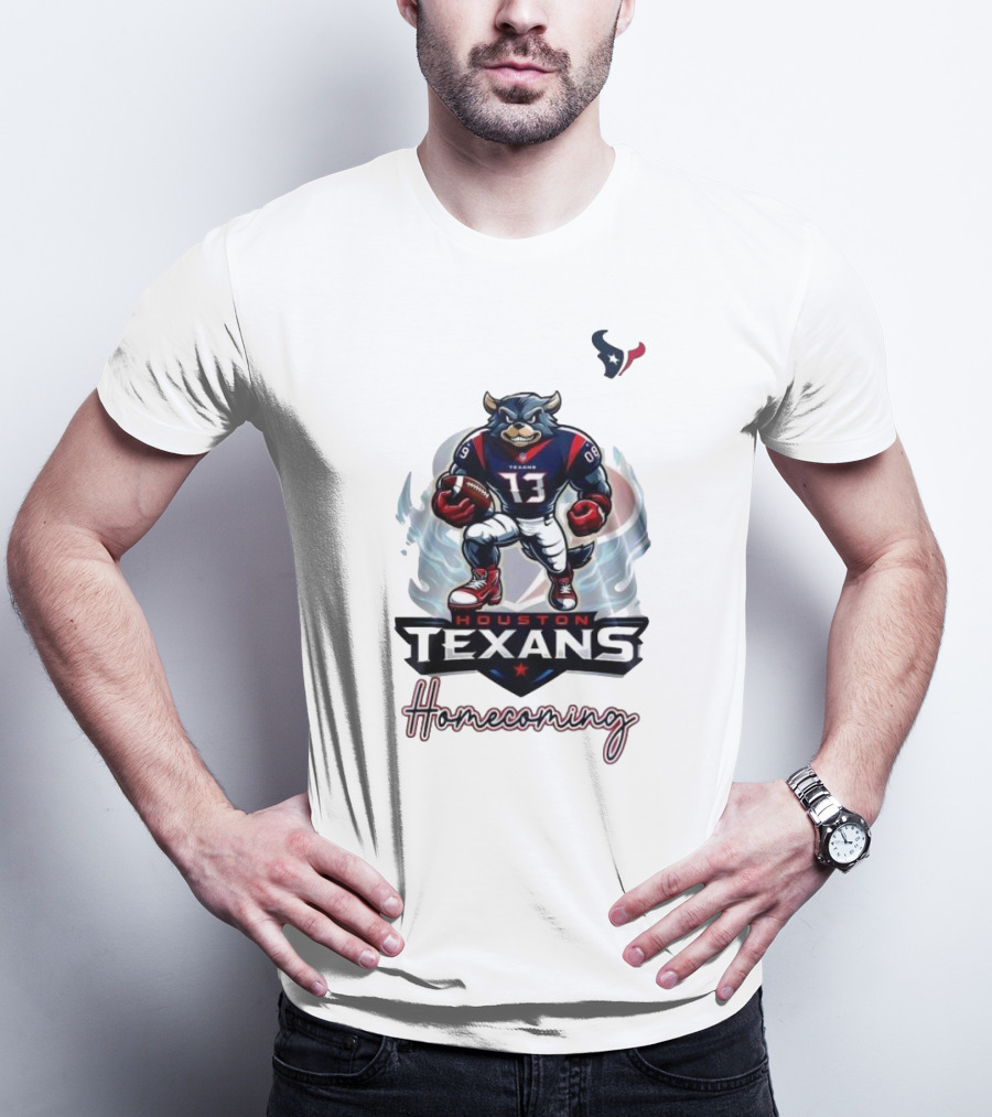 Houston Texans Mascot Homecoming Football Event T-Shirt