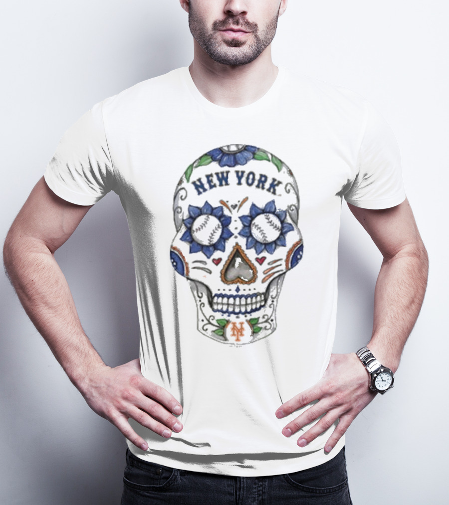 New York Mets Sugar Skull MLB T-Shirt