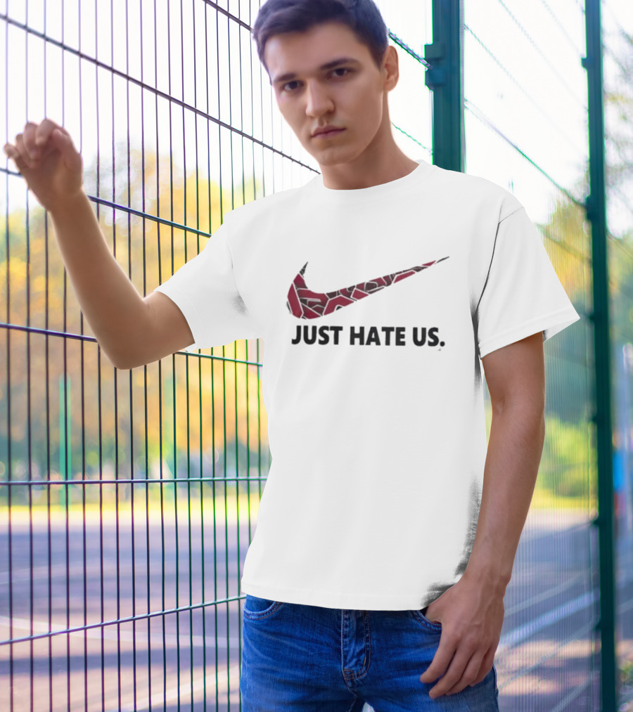 Oklahoma Sooners NCAA Just Hate Us Swoosh T-Shirt